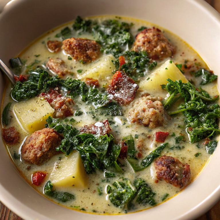 Creamy Sausage & Kale Soup: A Visual Feast in a Bowl - Erin Recipes