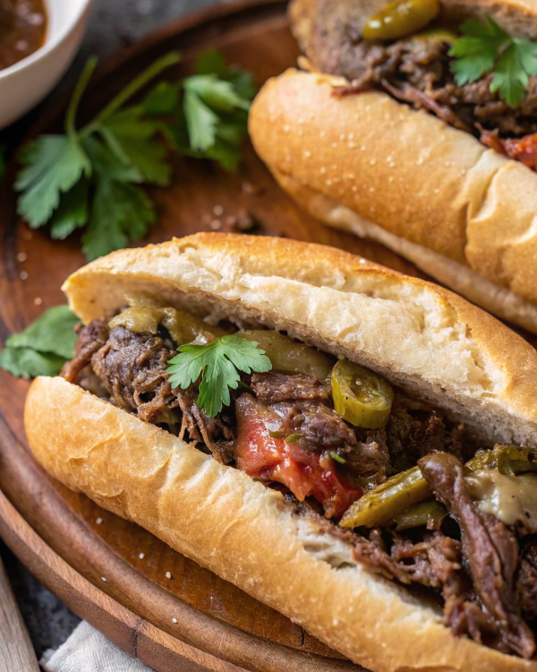 Easy Slow Cooker Italian Beef Recipe - Tender & Flavorful - Erin Recipes