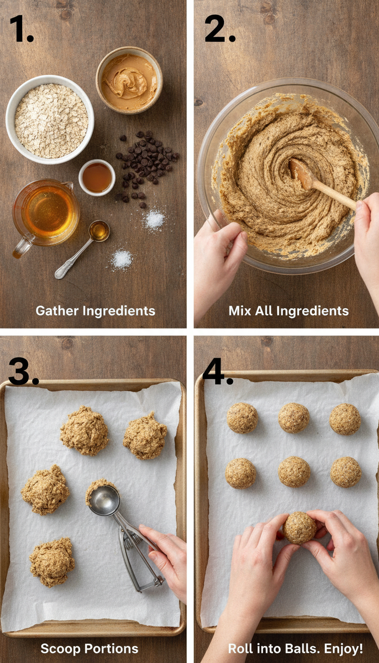 No-Bake Peanut Butter Oatmeal Energy Balls Recipe - Erin Recipes
