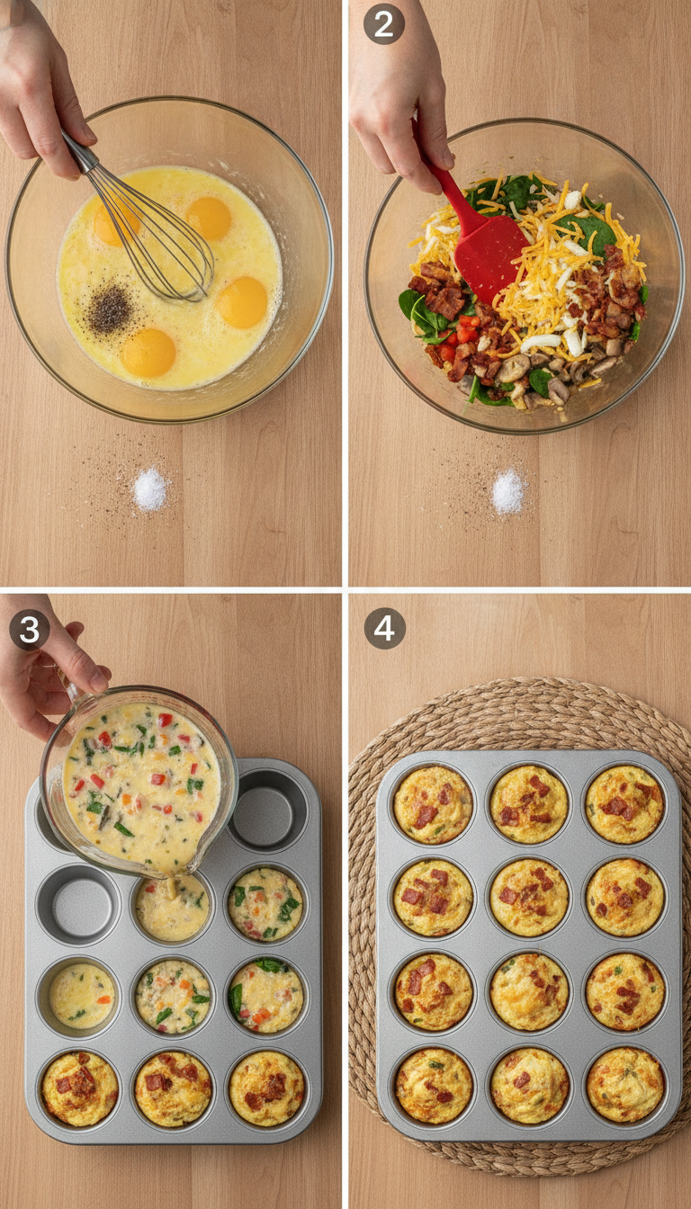 Savory Turkey Bacon Egg Bites - Perfect Protein-Packed Breakfast - Erin ...