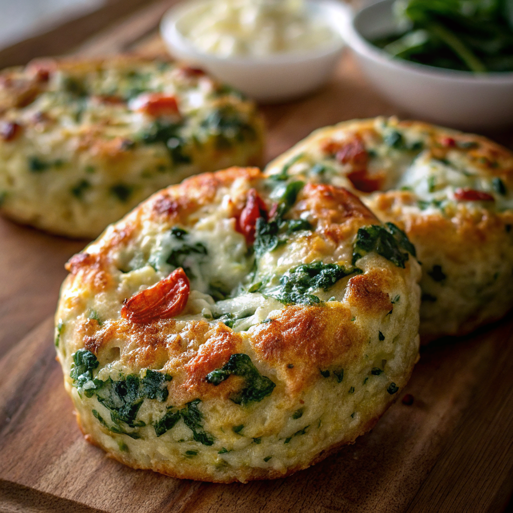 Easy Spinach Cottage Cheese Flagels Recipe - Quick & Delicious - Erin ...